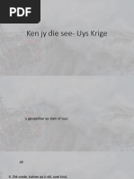 Gedig 2 Ken Jy Die See | PDF