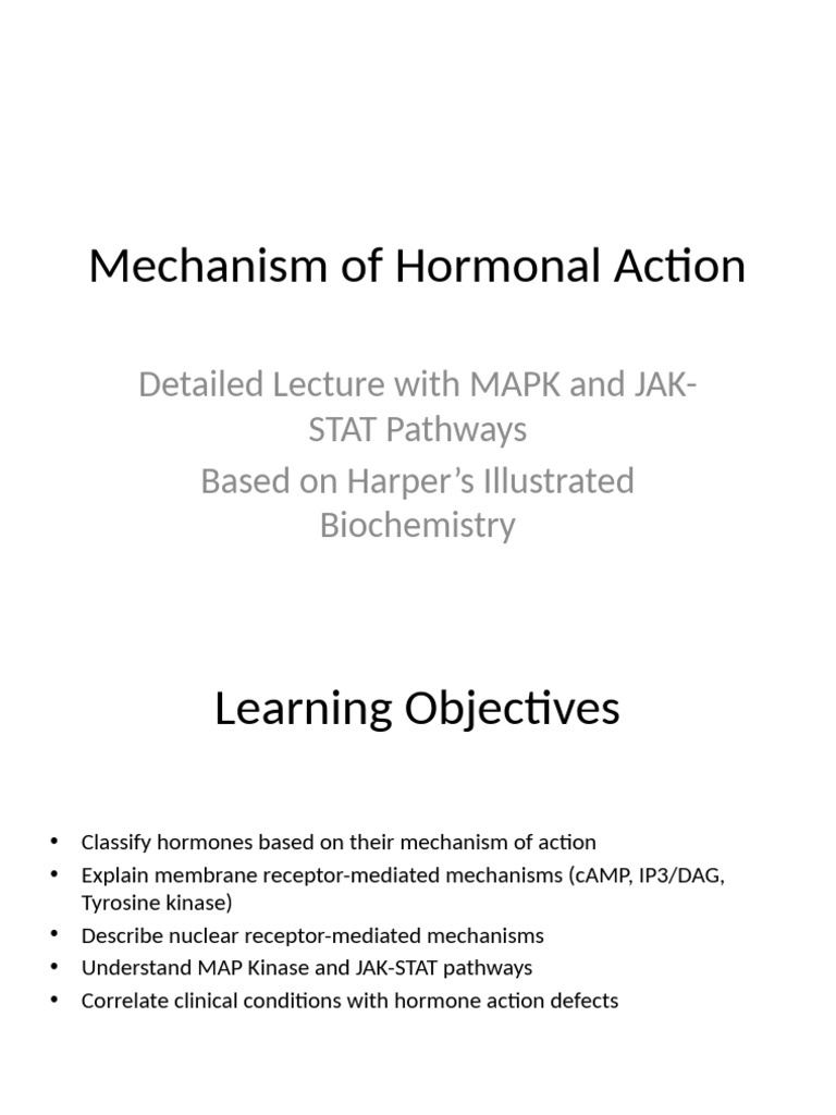 Hormonal Action Mechanisms Explained | PDF | Kinase | Hormone