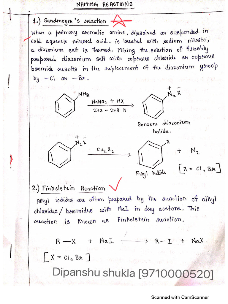 All Name Reactions | PDF