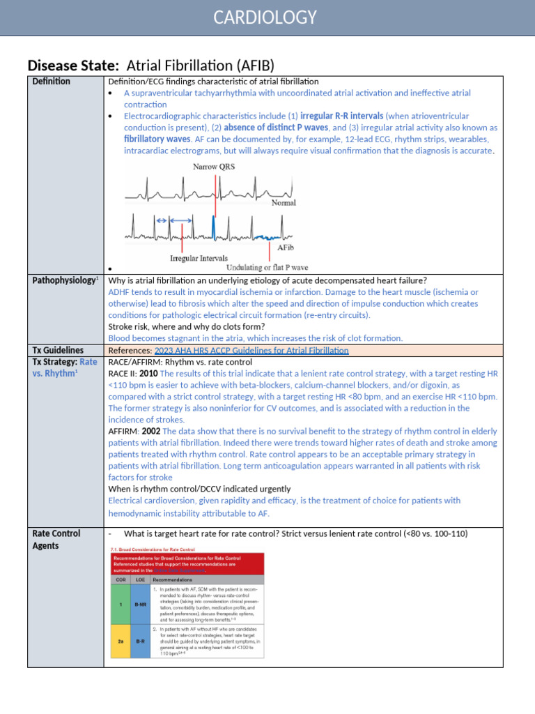 Card - TopicDiscussion - AFIB 072324 | PDF | Internal Medicine ...