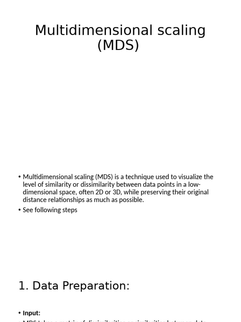 Understanding Multidimensional Scaling | PDF | Mathematics ...