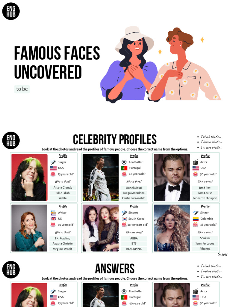 Profiles of Famous Celebrities | PDF
