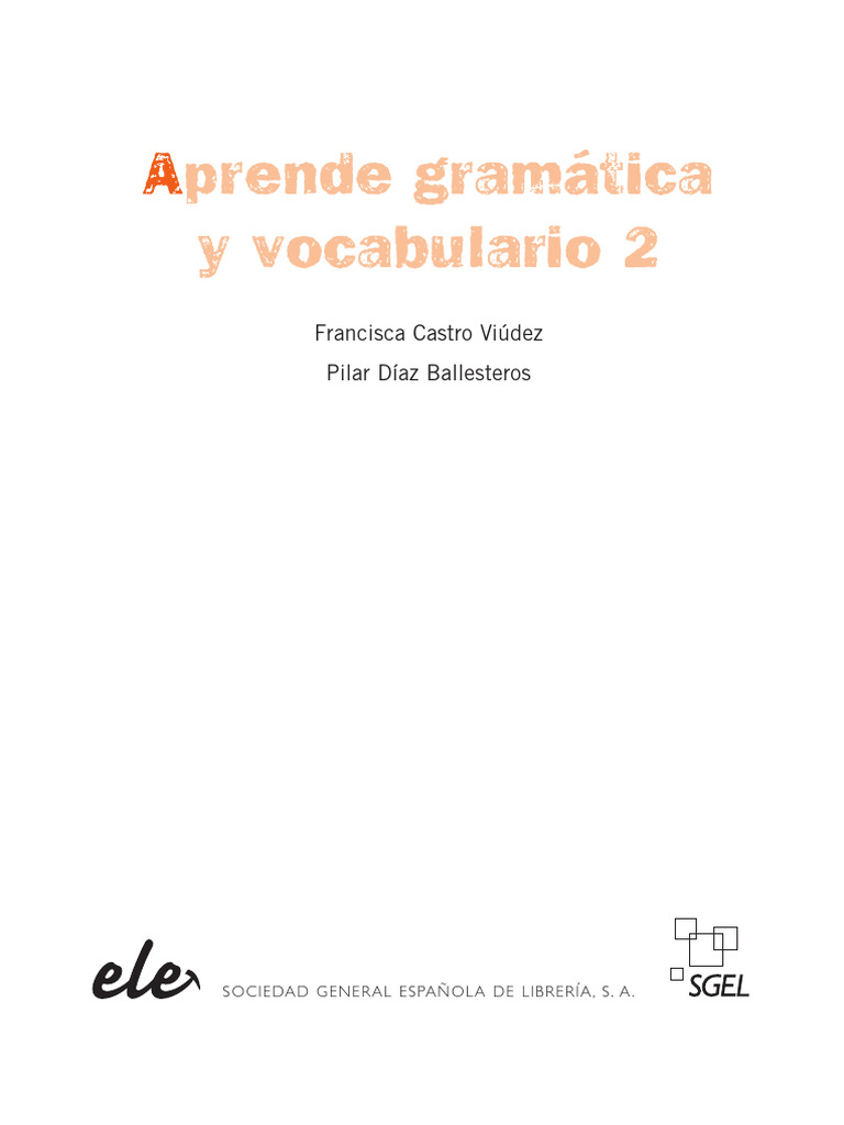 Aprende Gramática y Vocabulario A2 | PDF | Léxico | Gramática