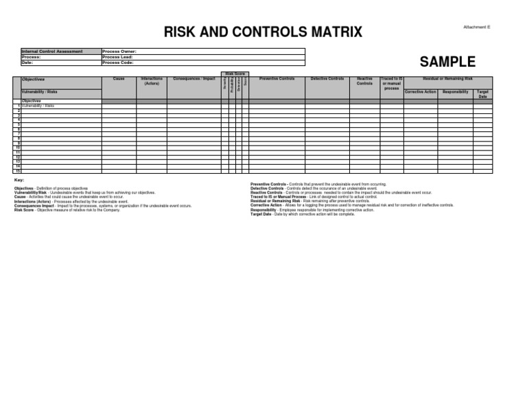 Sox Risk Assessment | PDF