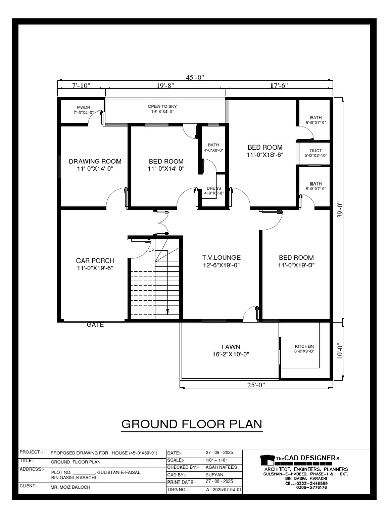 Proposed House Plans in Karachi | PDF