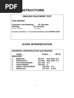 Placement Test For Kids | PDF