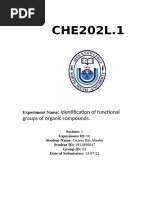 Functional Group Practicals | PDF