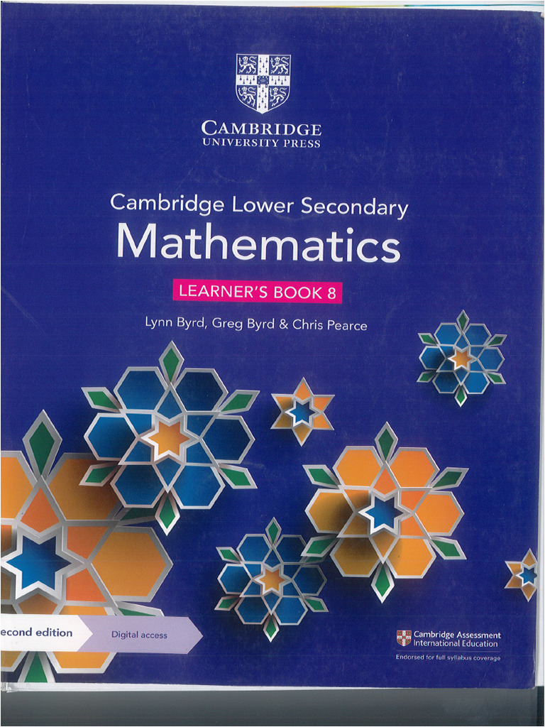 Cambridge Lower Secandary Mathmatics Learner's Book-8 | PDF