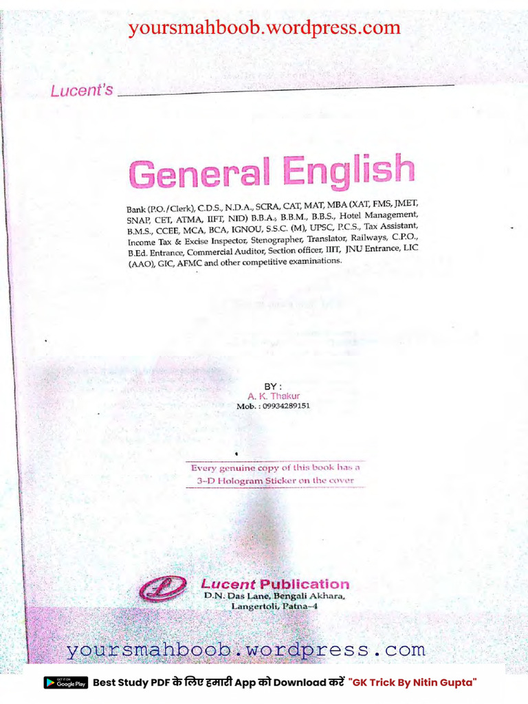 5 Lucent General English - Ebook - 1d21 | PDF | Application Software | Android (Operating System)