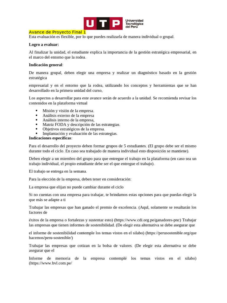 ? (AC-S05) Avance de Proyecto Final 1 - ADMINISTRACION Y ORGANIZACION ...