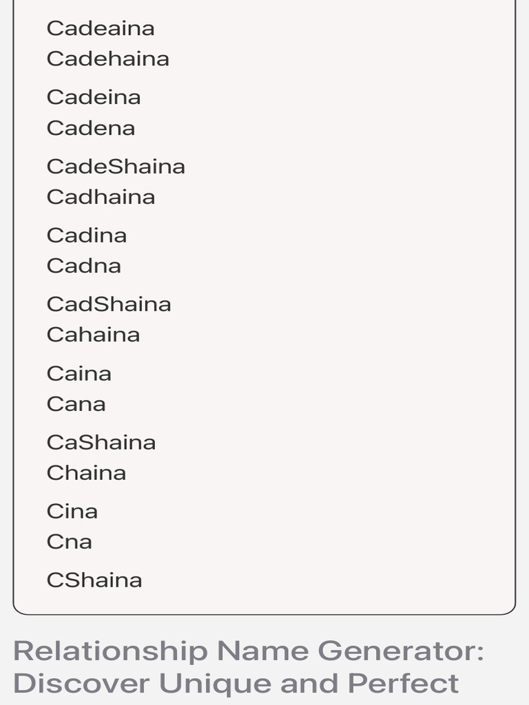 Ship Name Generator | PDF