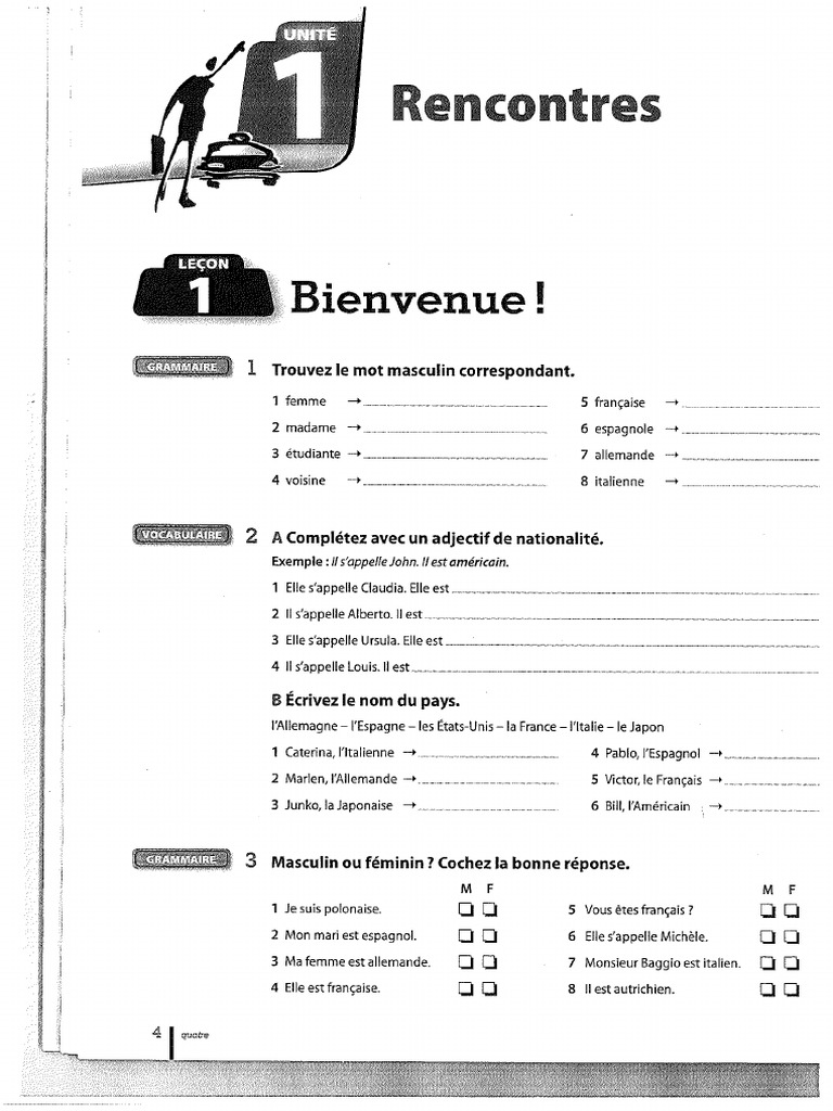 Le Nouveau Taxi 1 - Exercices | PDF