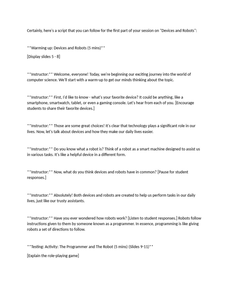 RolePlay Script | PDF | Computer Programming | Brainstorming