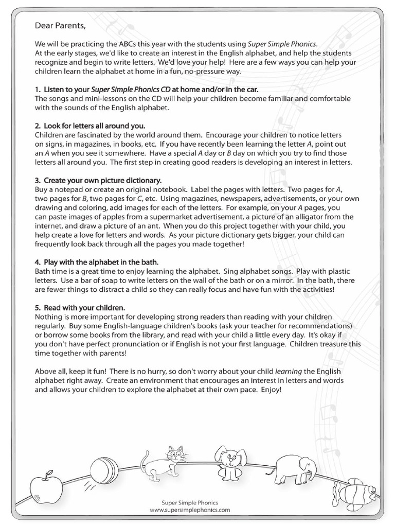 Sample Letter To Parents | PDF