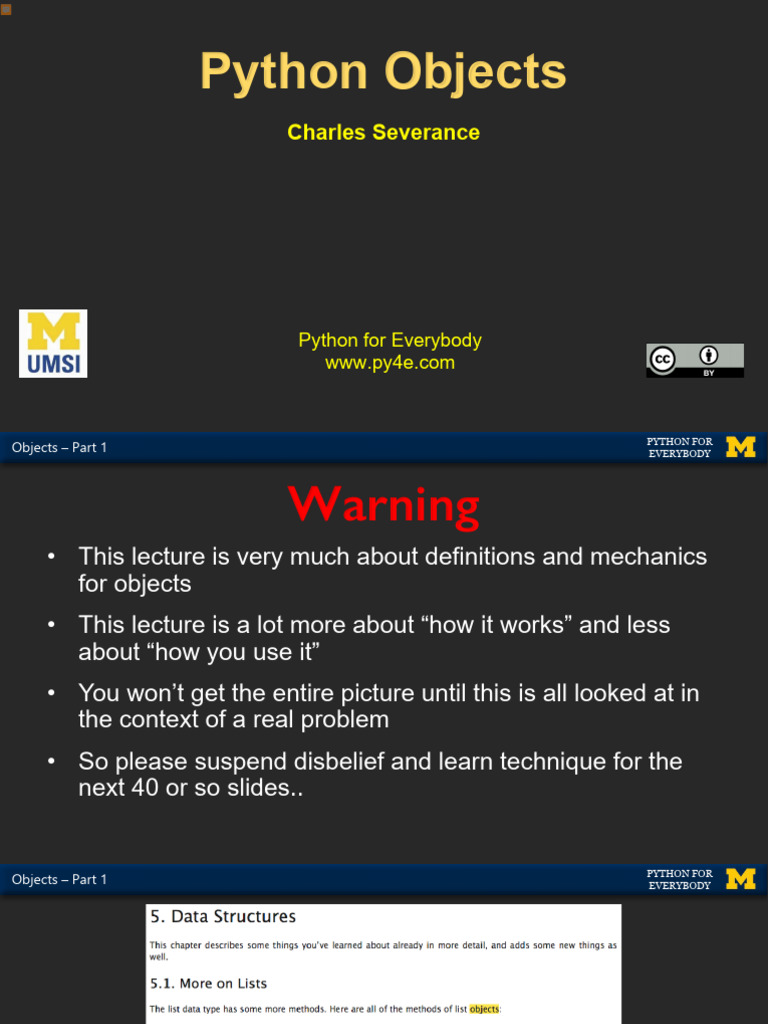 01 - 01 - 14.1 - Object Oriented Definitions and Terminology | PDF ...