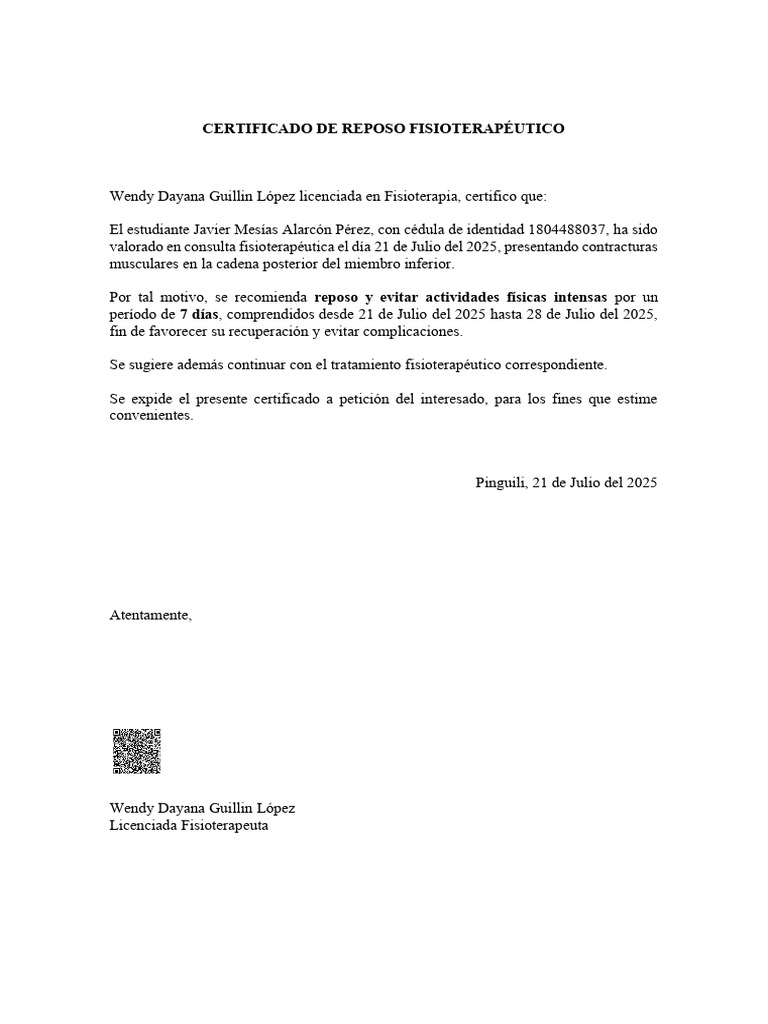 Certificado de Reposo-Signed | PDF