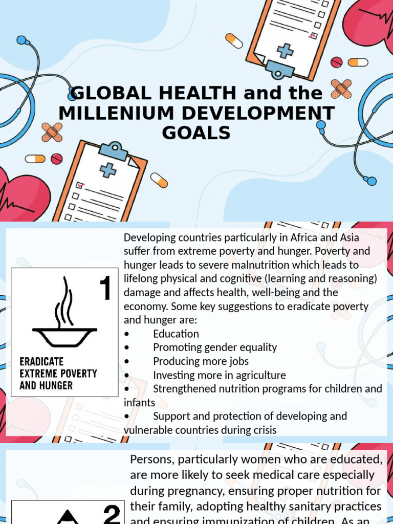 Global Health and The Millenium Development Goals | PDF | Maternal ...