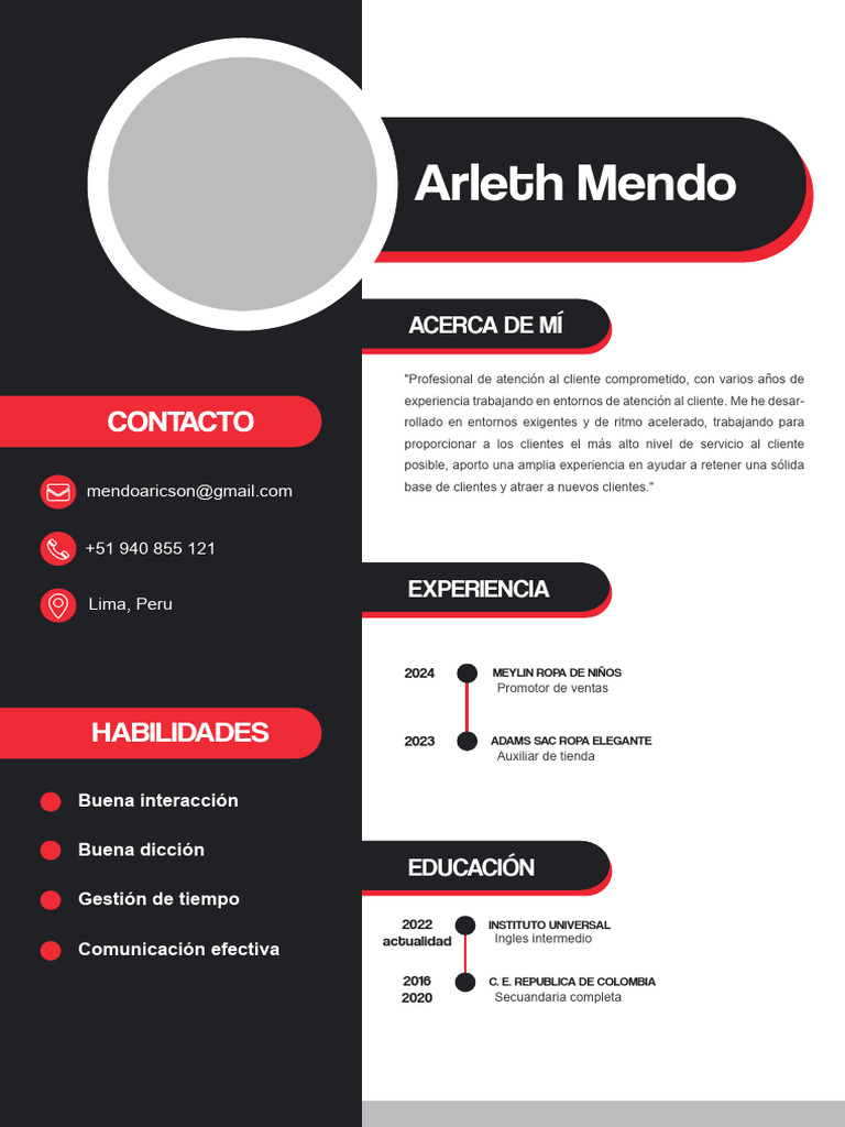Cv-Arleth 1 | PDF