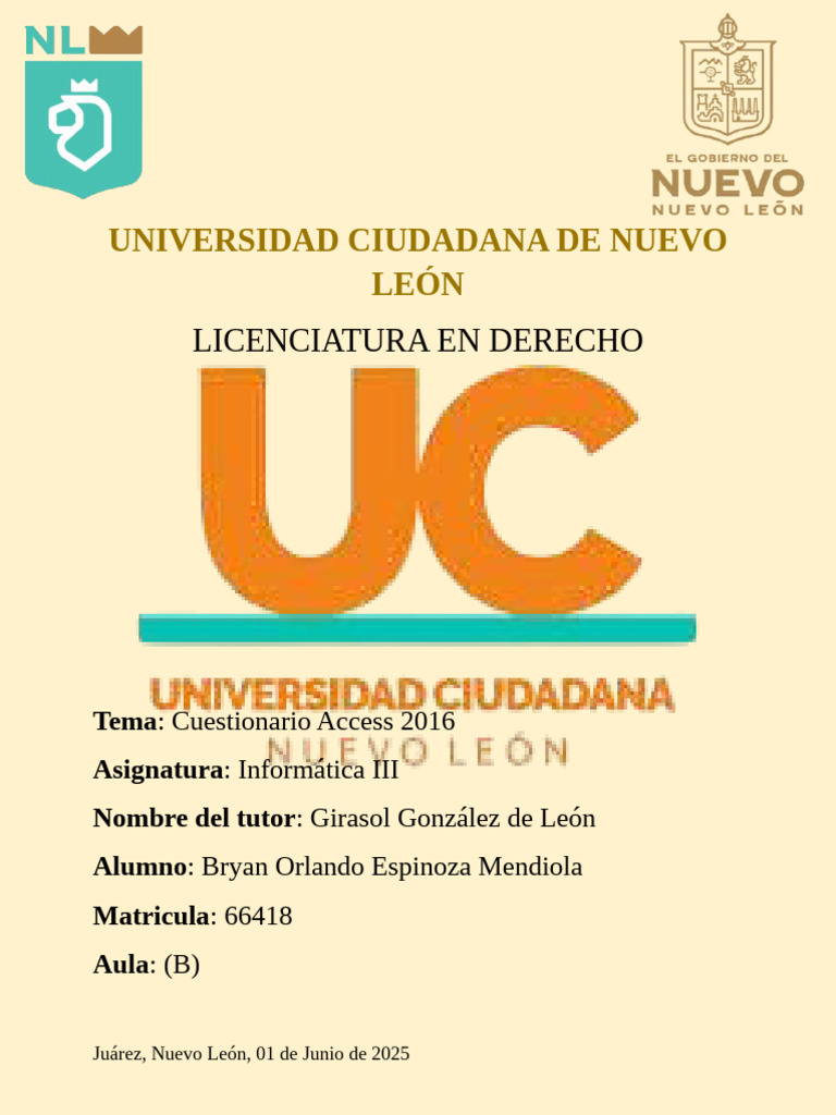 Cuestionario Access | PDF | Bases de datos | Microsoft Excel