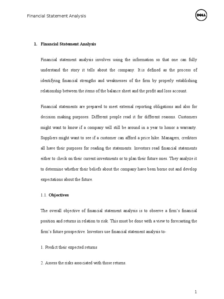 Financial Statement Analysis | PDF | Equity (Finance) | Expense