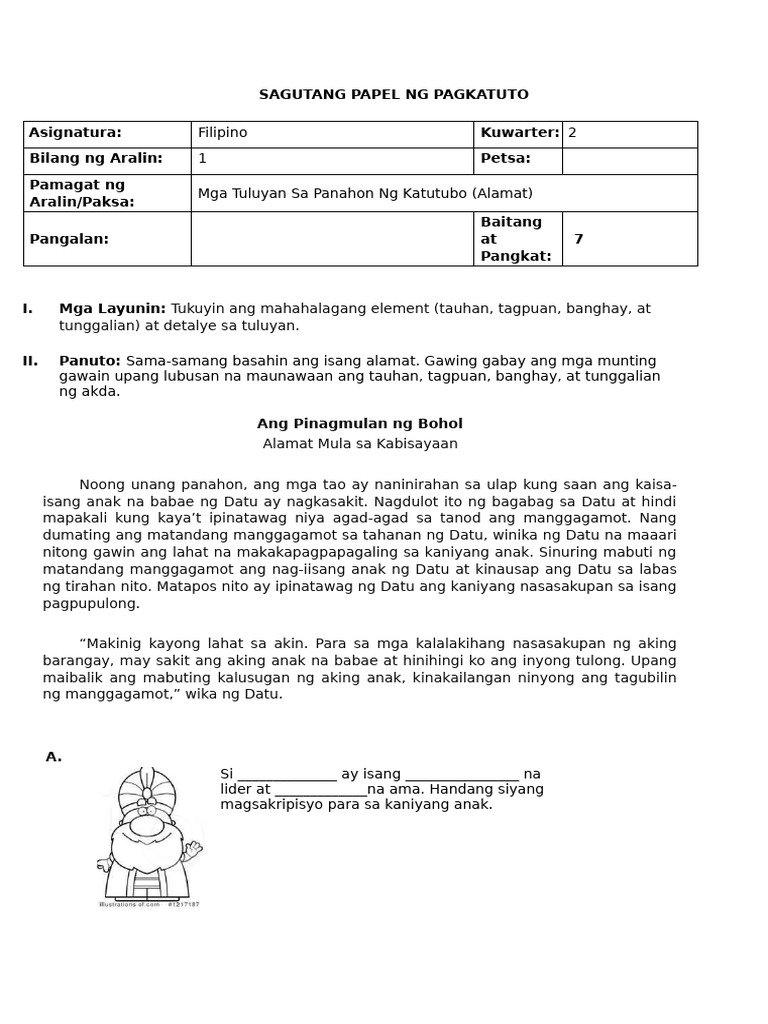 Alamat NG Bohol | PDF