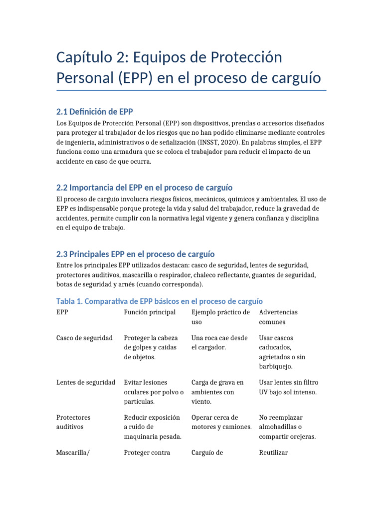 EPP Carguio | PDF | Casco | Guante