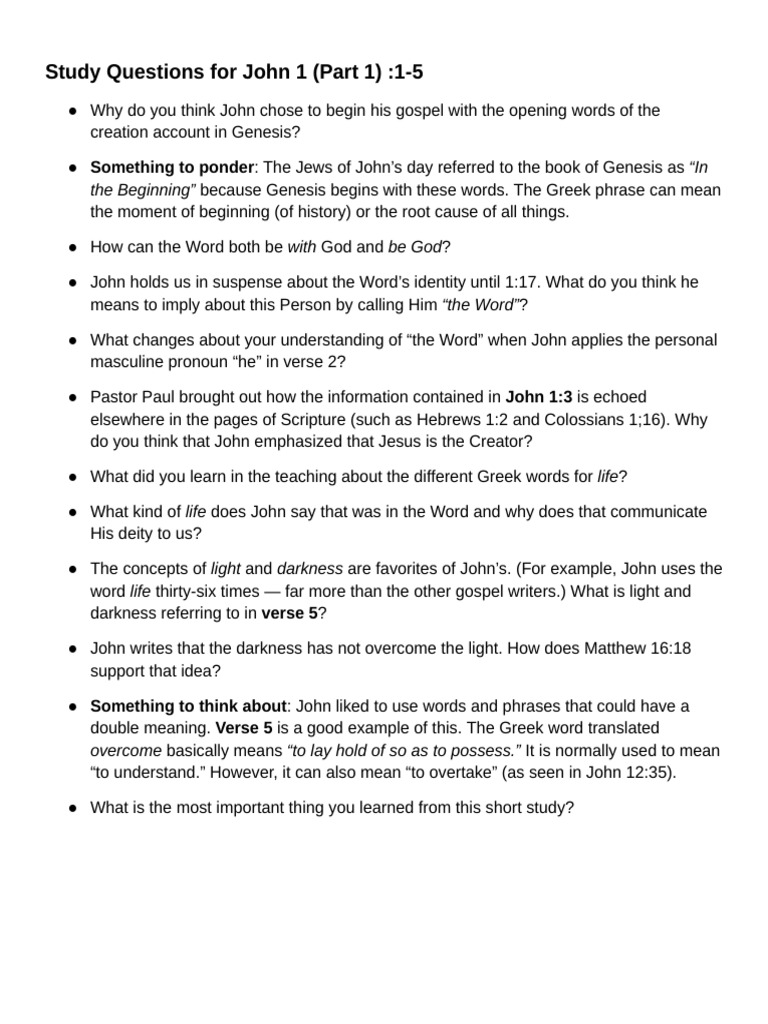 John1 Part1v1 5 | PDF