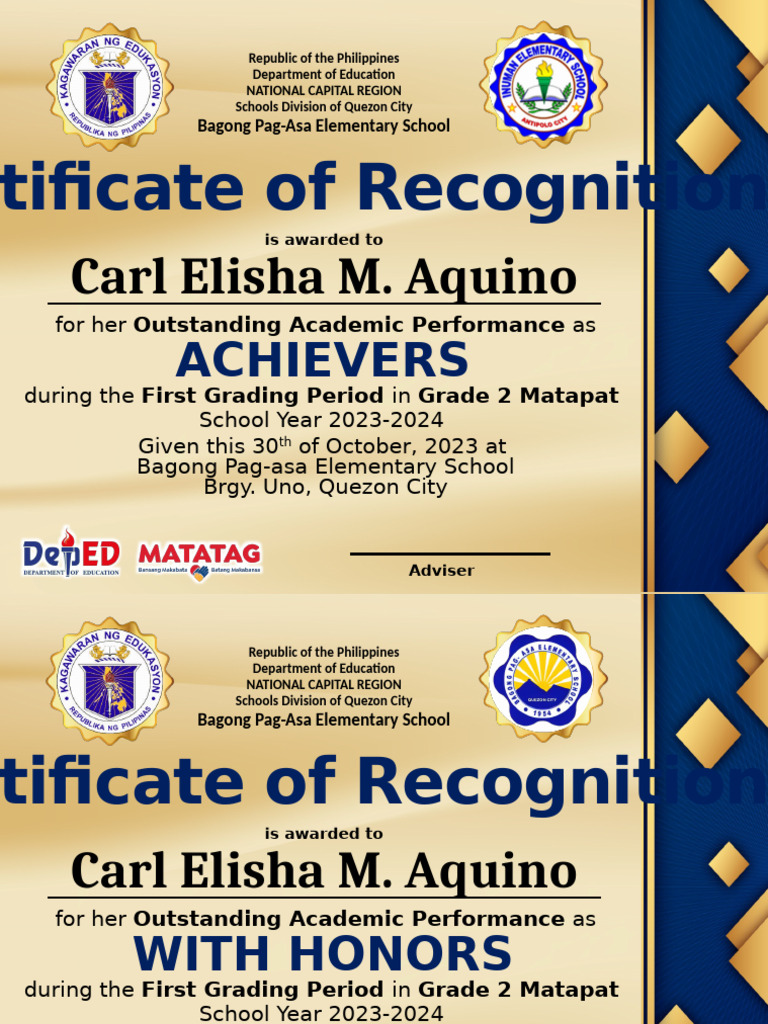 Academic Awards and Recognitions 2023 | PDF | Metro Manila | Public ...