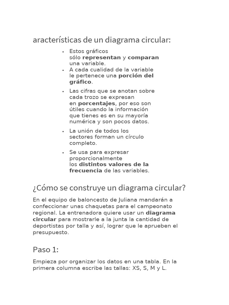 Cómo hacer un diagrama circular fácilmente | PDF | Matemáticas