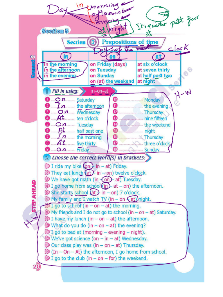 Preposition of Time | PDF