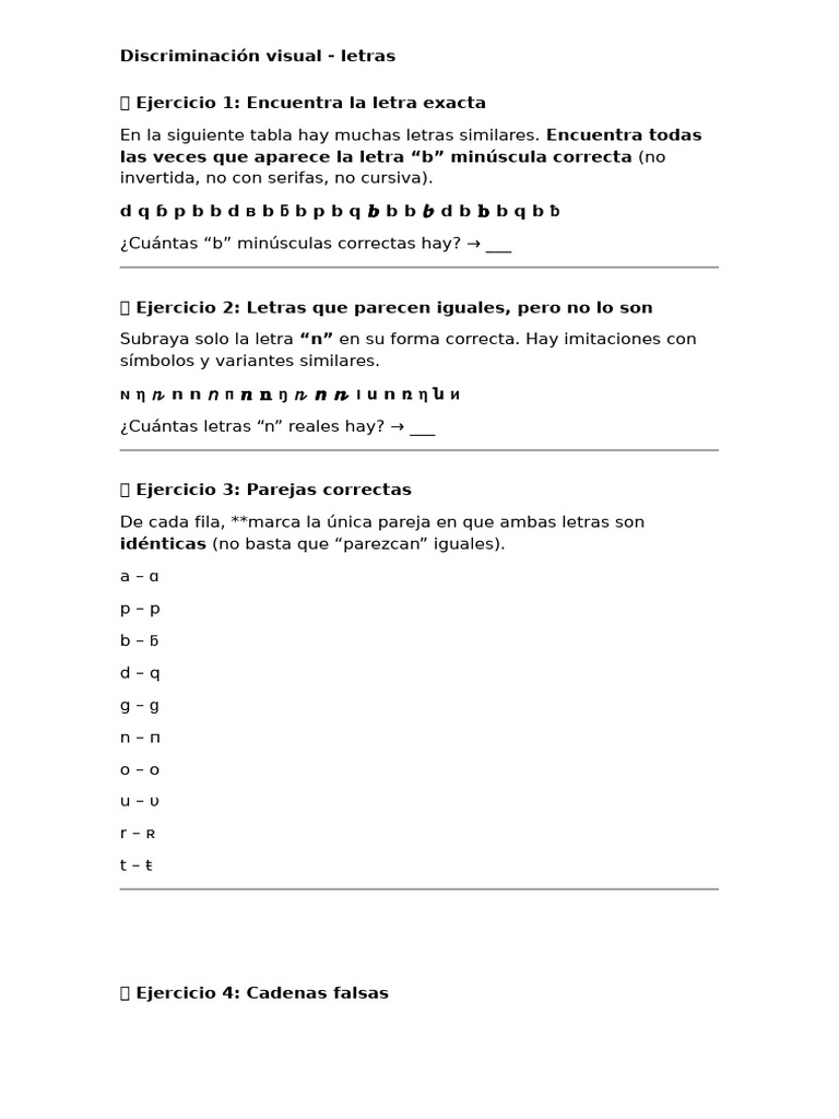 Act - Discriminacion Visual | PDF