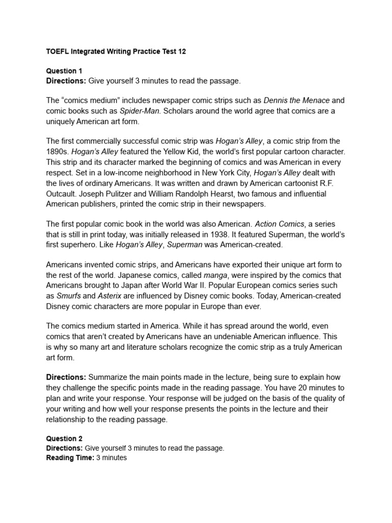 1644930771asmita Written TOEFL Integrated Writing Practice Test | PDF ...