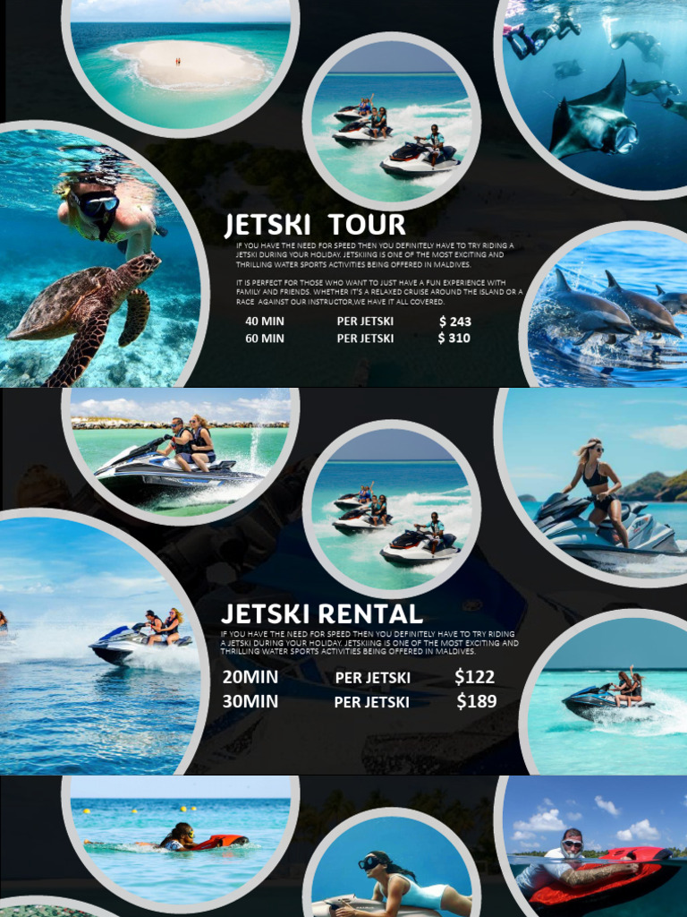 Maldives Water Sports Price List | PDF | Water Sports