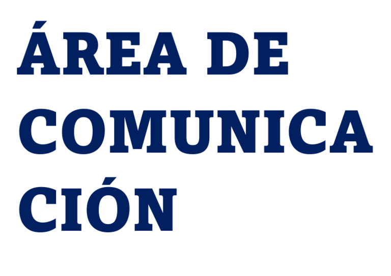 área De Comunicación Pdf