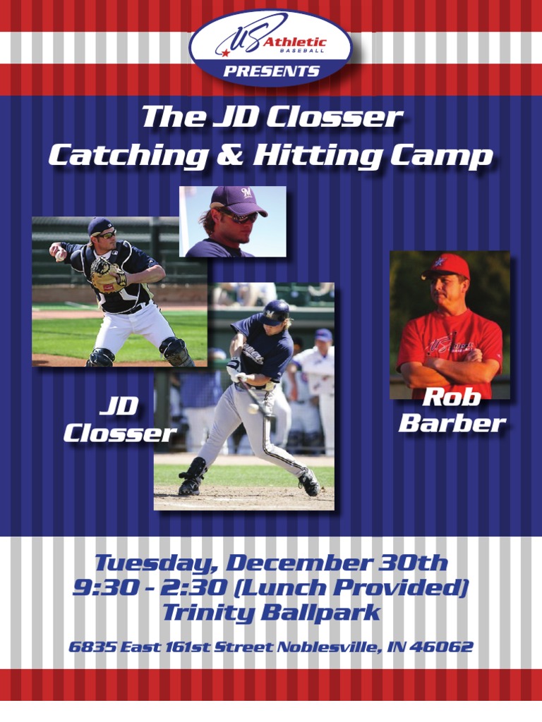 JD Closser Catching Camp | PDF | Team Sports | Ball And Bat Games