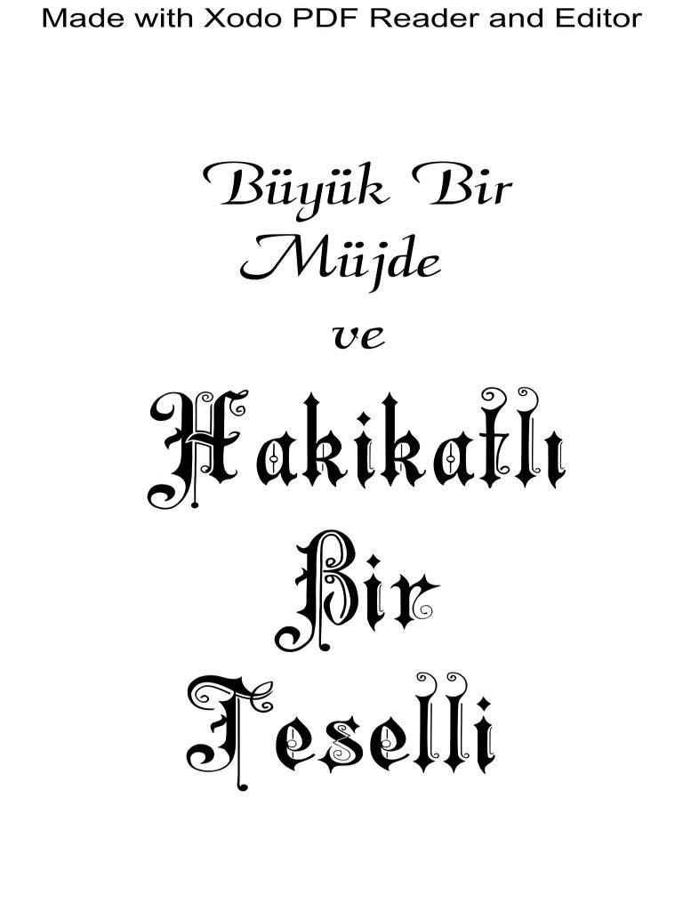 Musibetler Ve Zelzele Son | PDF