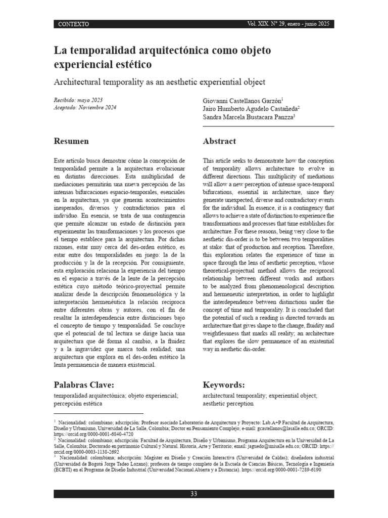 Contexto+Enero+2025+ +art.+2 | PDF | Hora | Experiencia