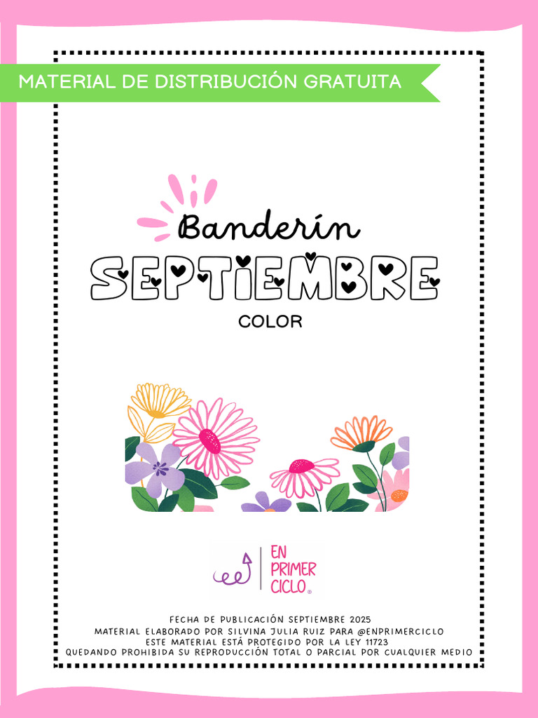 Banderín Septiembre Color@ENPRIMERCICLO | PDF