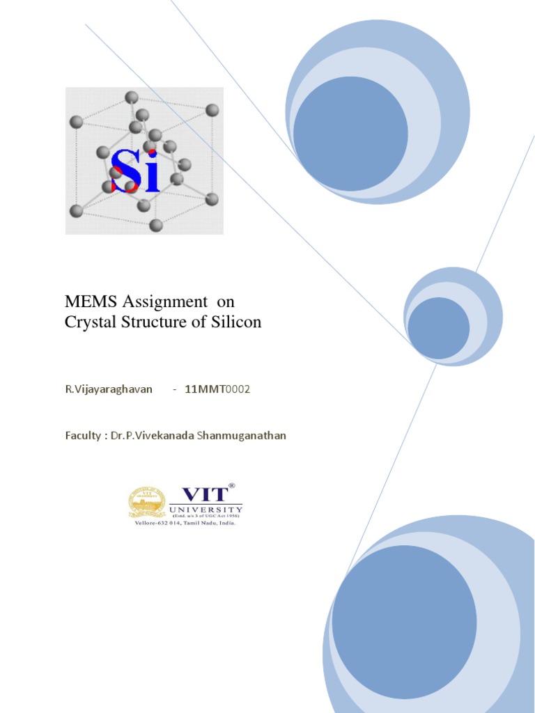 Crystal Structure of Silicon Explained | PDF | Crystal Structure | Silicon