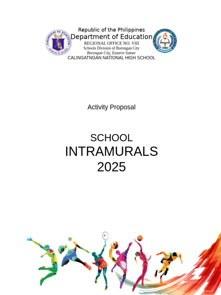 Intramurals 2025 Siatela New | PDF | Recreation | Entertainment