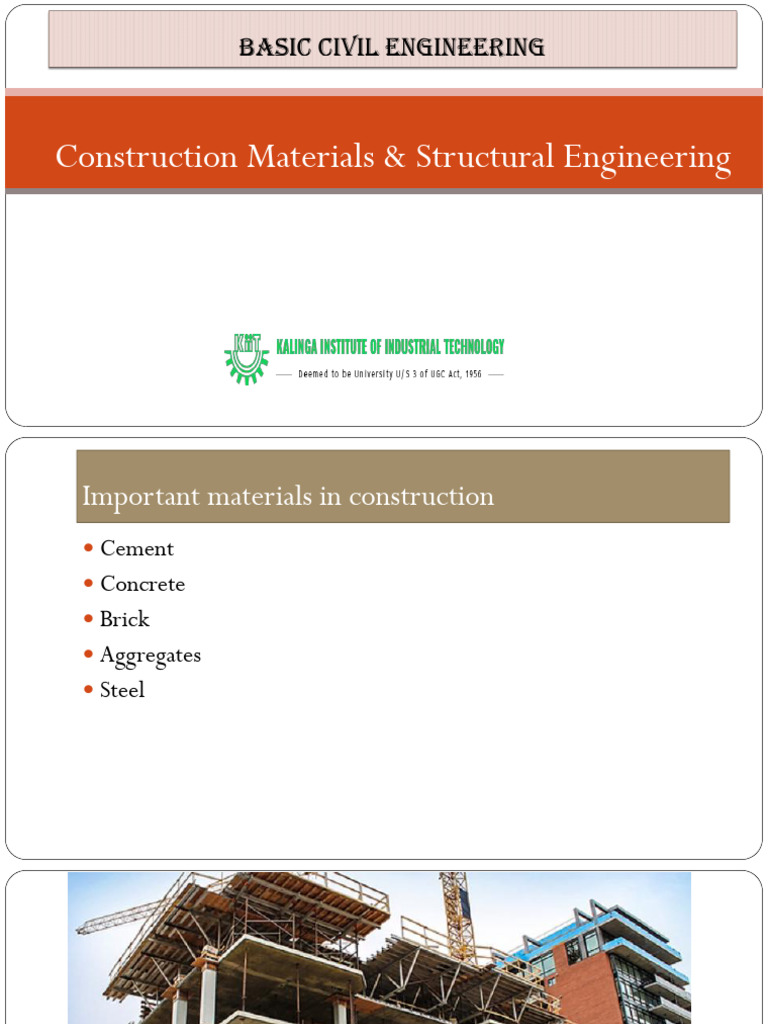 Construction Material and Structural Engineering | PDF | Cement | Concrete