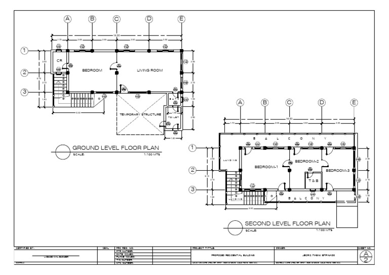 Proposed Residential Building Plans | PDF