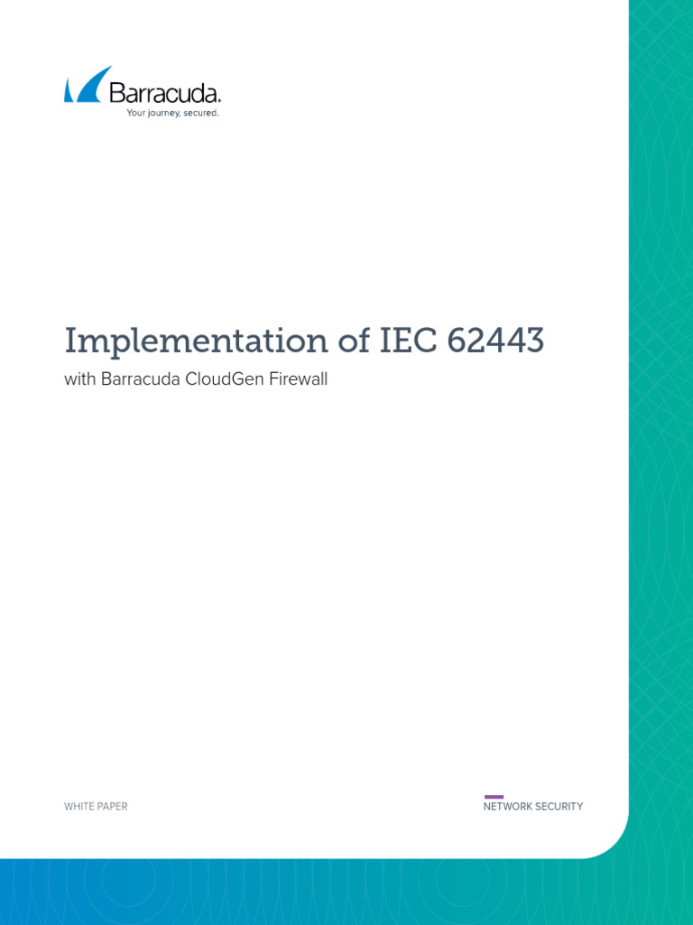 Implementation of IEC 62443 With Barracuda CloudGen Firewall | PDF ...