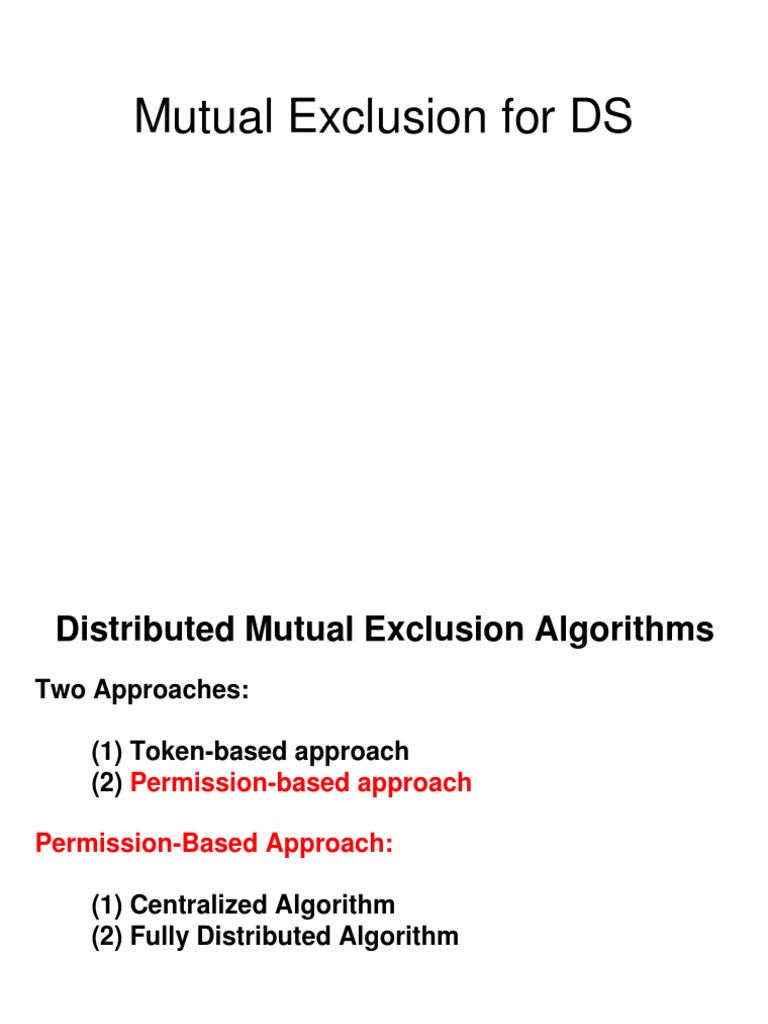 Ds6 Mutual Exclusion | PDF | Distributed Computing | Queue (Abstract Data Type)