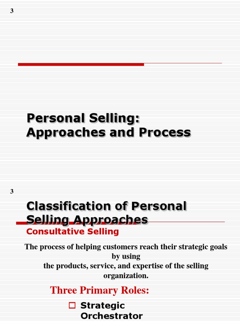 Personal Selling: Approaches and Process | PDF | Request For Proposal ...