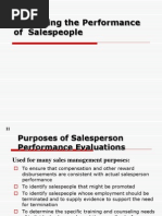 Performance Evaluation For SalesPerson | PDF | Sales | Performance ...