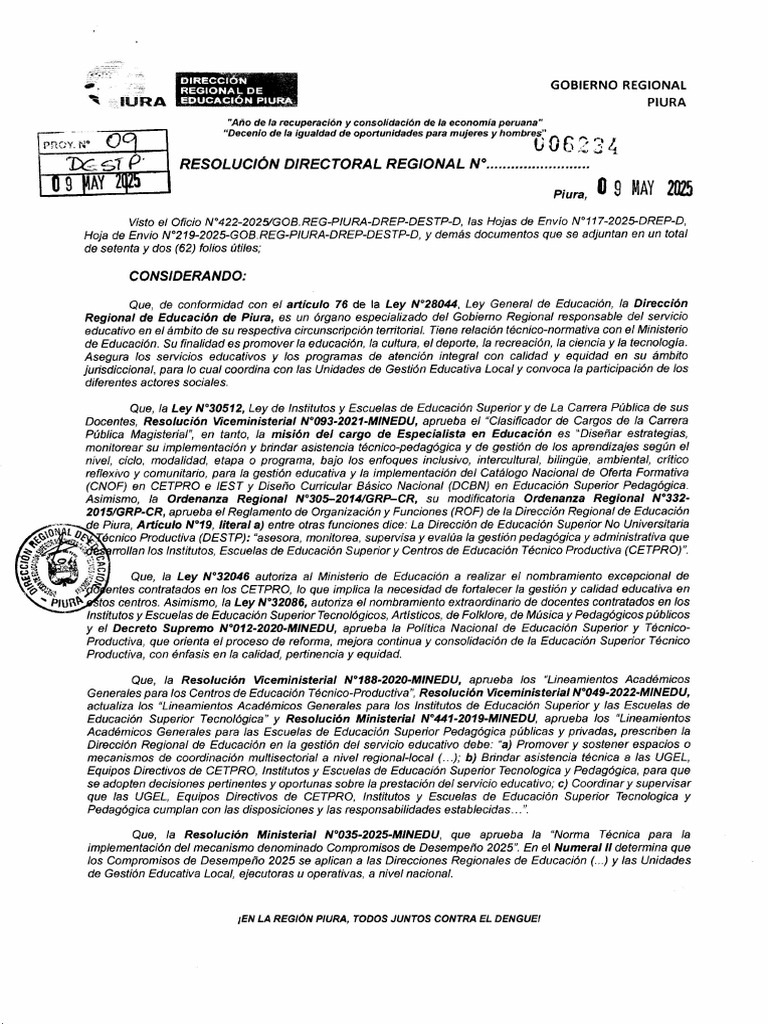 RDR y Resumen Ejecuyivo Plan Monitorero DESTP-DREP 2025-Jiel cumplimiento | PDF | Evaluación ...