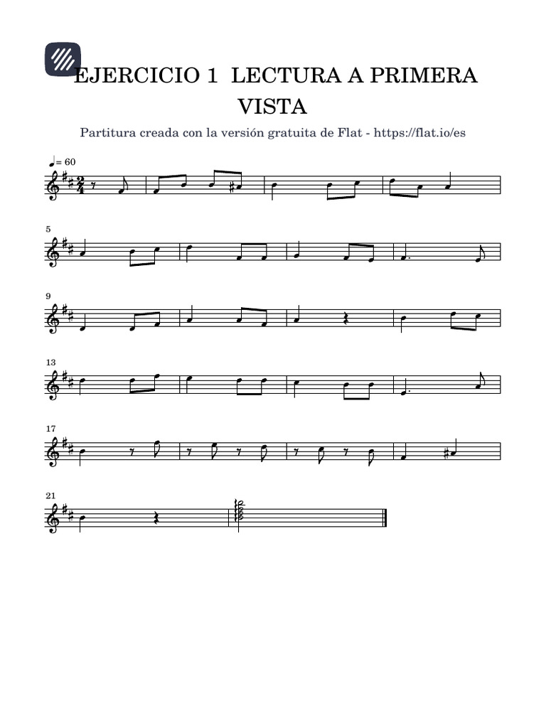 Ejercicio 1 Lectura A Primera Vista | PDF