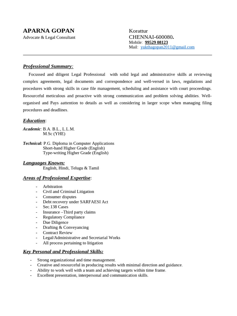 Resume 2025 | PDF | Arbitration | Business Law