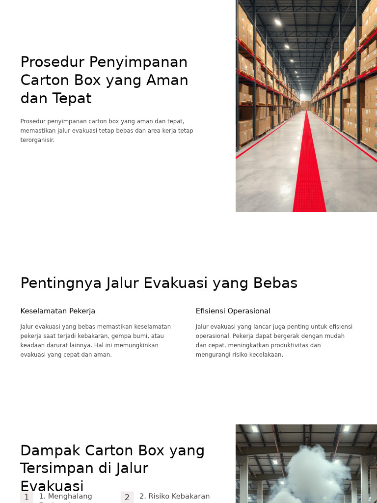 Prosedur Penyimpanan Carton Box Yang Aman Dan Tepat | PDF